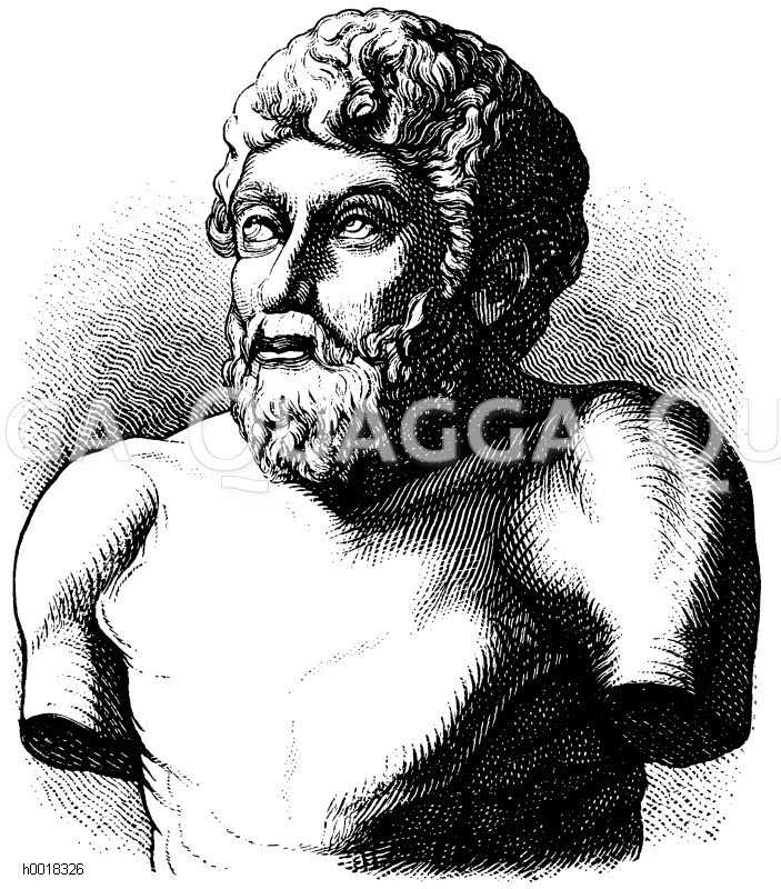 Äsop, Aesopus (ca. 620-564 BC), griechischer Dichter von Fabeln und ...