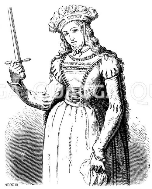 Jeanne d’Arc, Johanna von Orléans, Jungfrau von Orléans genannt (ca ...