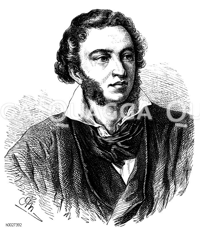 Alexander Sergejewitsch Puschkin (1799–1837), russischer Dichter