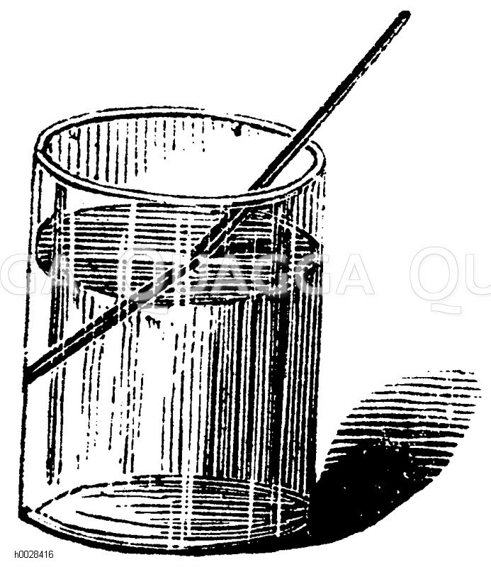 Experiment: Brechung des Lichts