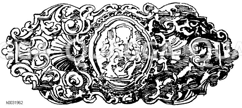 Agraffe aus der Barock- und Rokokozeit. Nationalmuseum in München