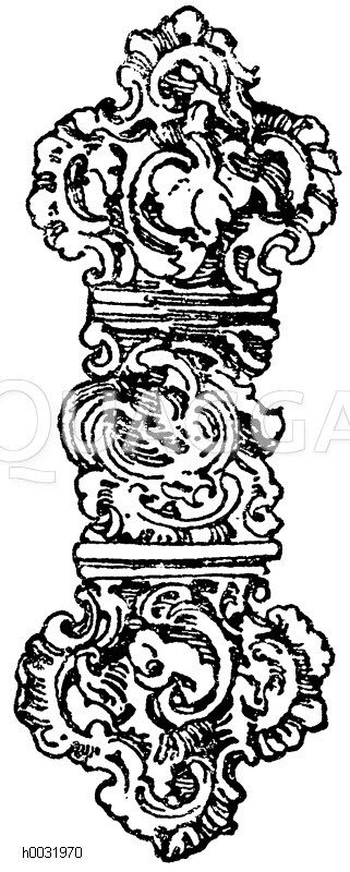 Agraffe aus der Barock- und Rokokozeit. Nationalmuseum in München ...