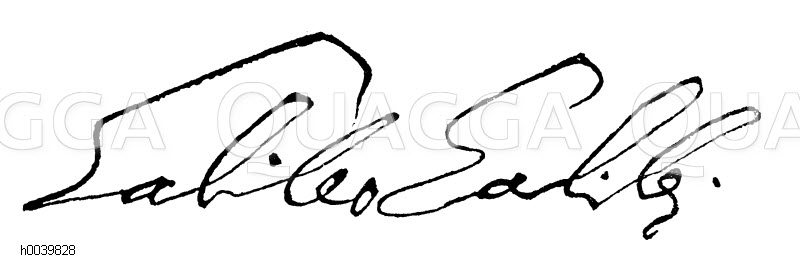 Autograph: Galileo Galilei