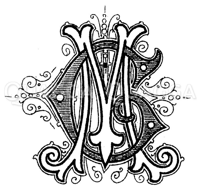 Monogramm MG - Quagga Illustrations