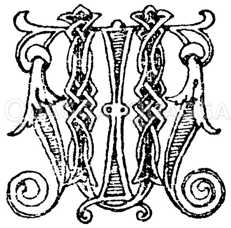Monogramm von Dir. Götz. (Umberto, Margherita), 19. Jahrhundert ...