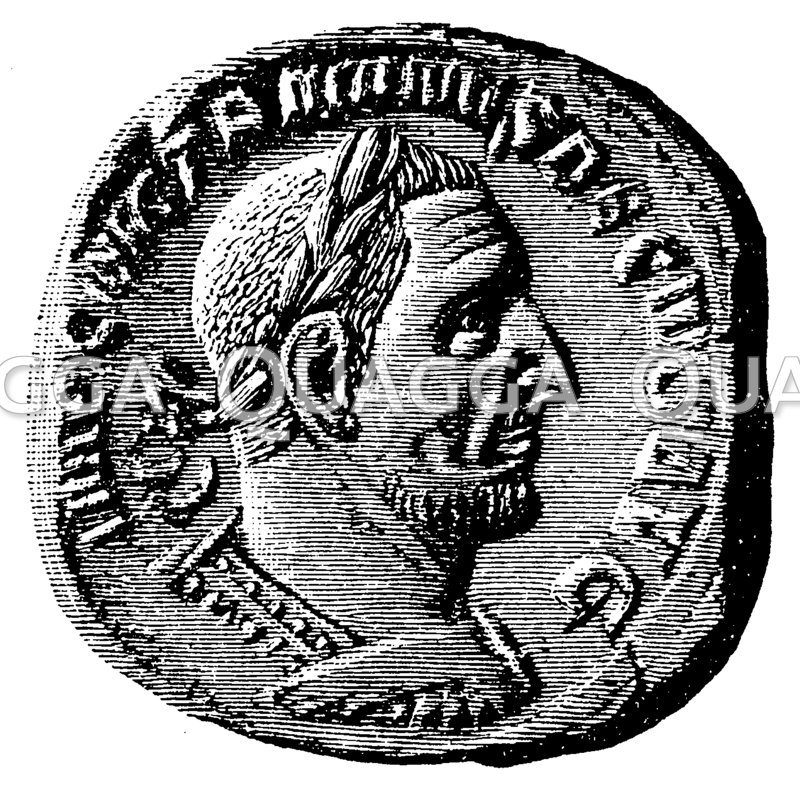 Decius. Münzporträt - Quagga Illustrations