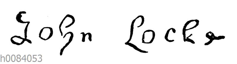 John Locke: Unterschrift