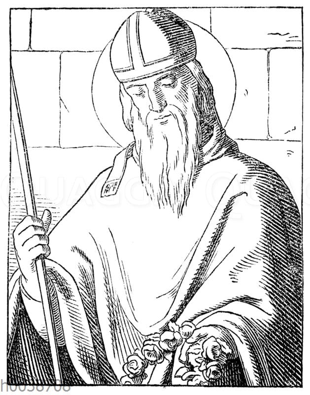 Hl. Medardus, Bischof von Rayon - Quagga Illustrations